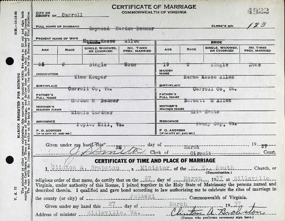 Herma Kazee Allen Beamer